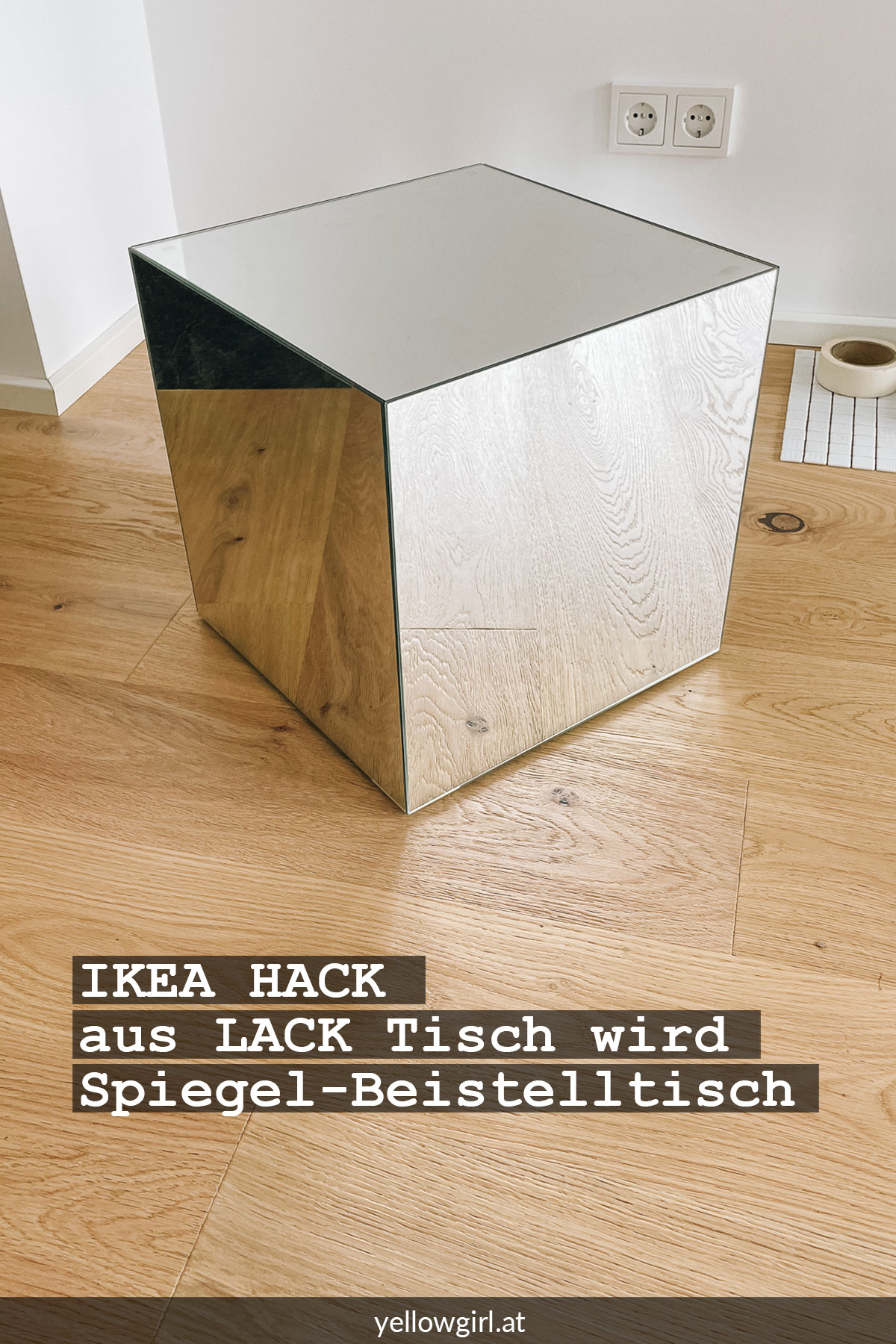 Ikea Hack: DIY-Spiegeltisch aus dem Ikea LACK Tisch – Einfache Anleitung - Der DIY Lifestyle Blog